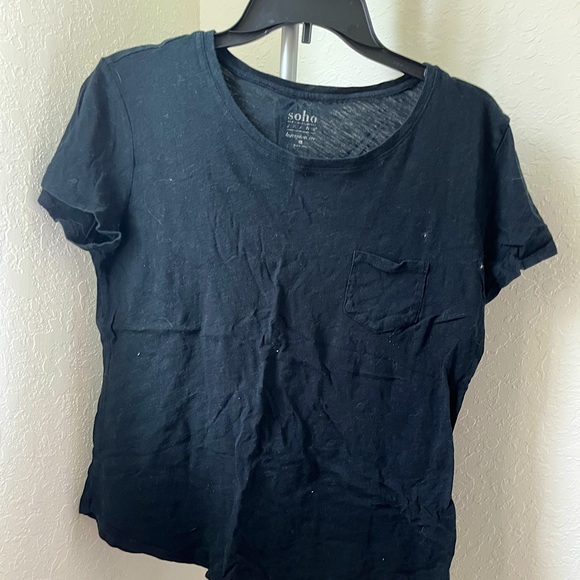 Soho | Tops | Soho Black Tee | Poshmark